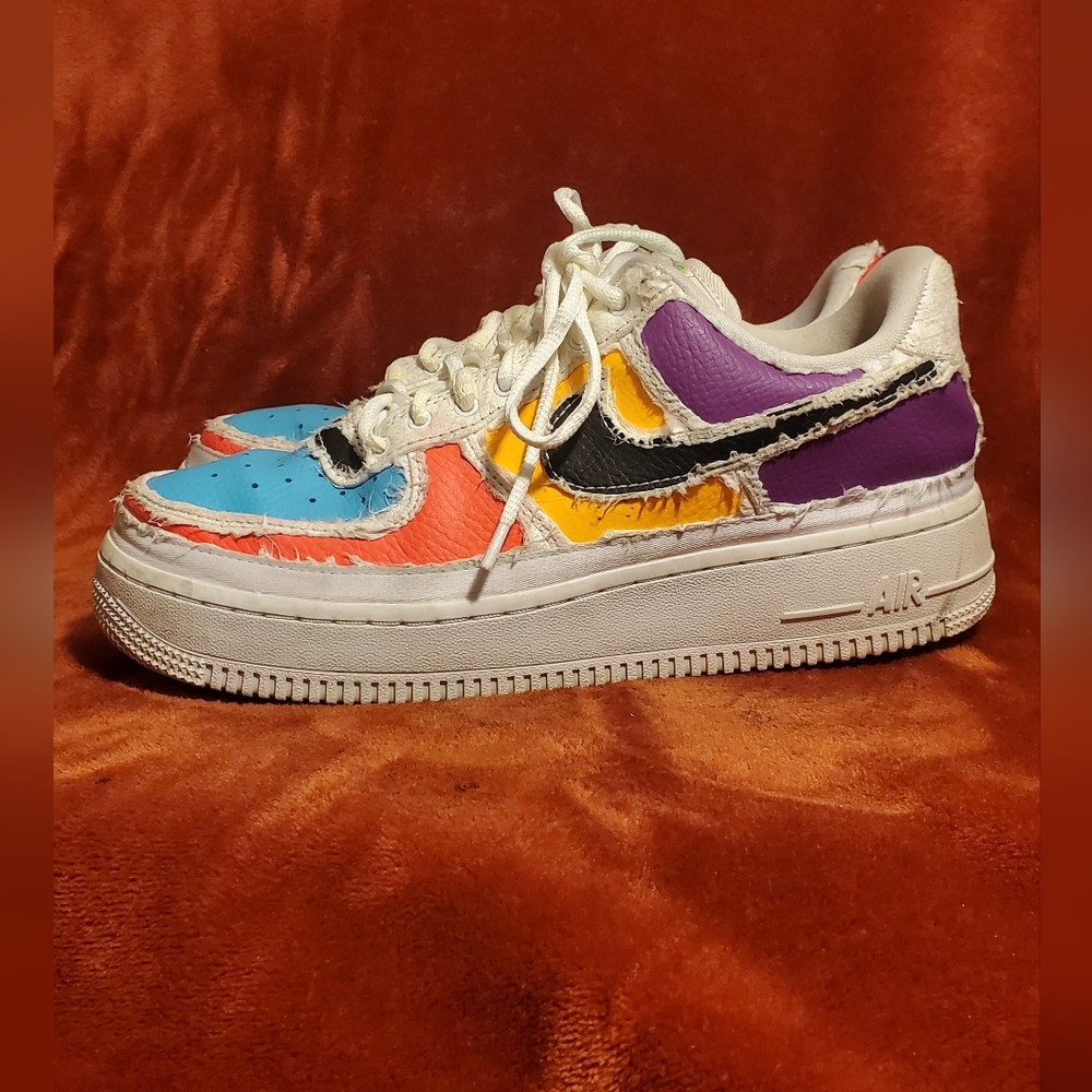 Nike Air Force 1 Platform Reveal Color Sneakers - Gem